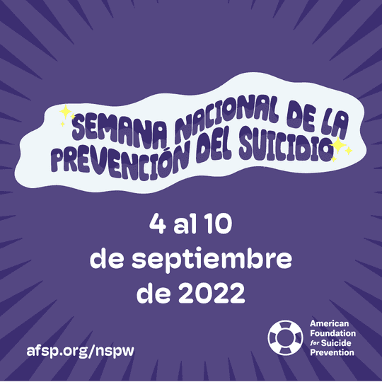National Suicide Prevention Week || AFSP